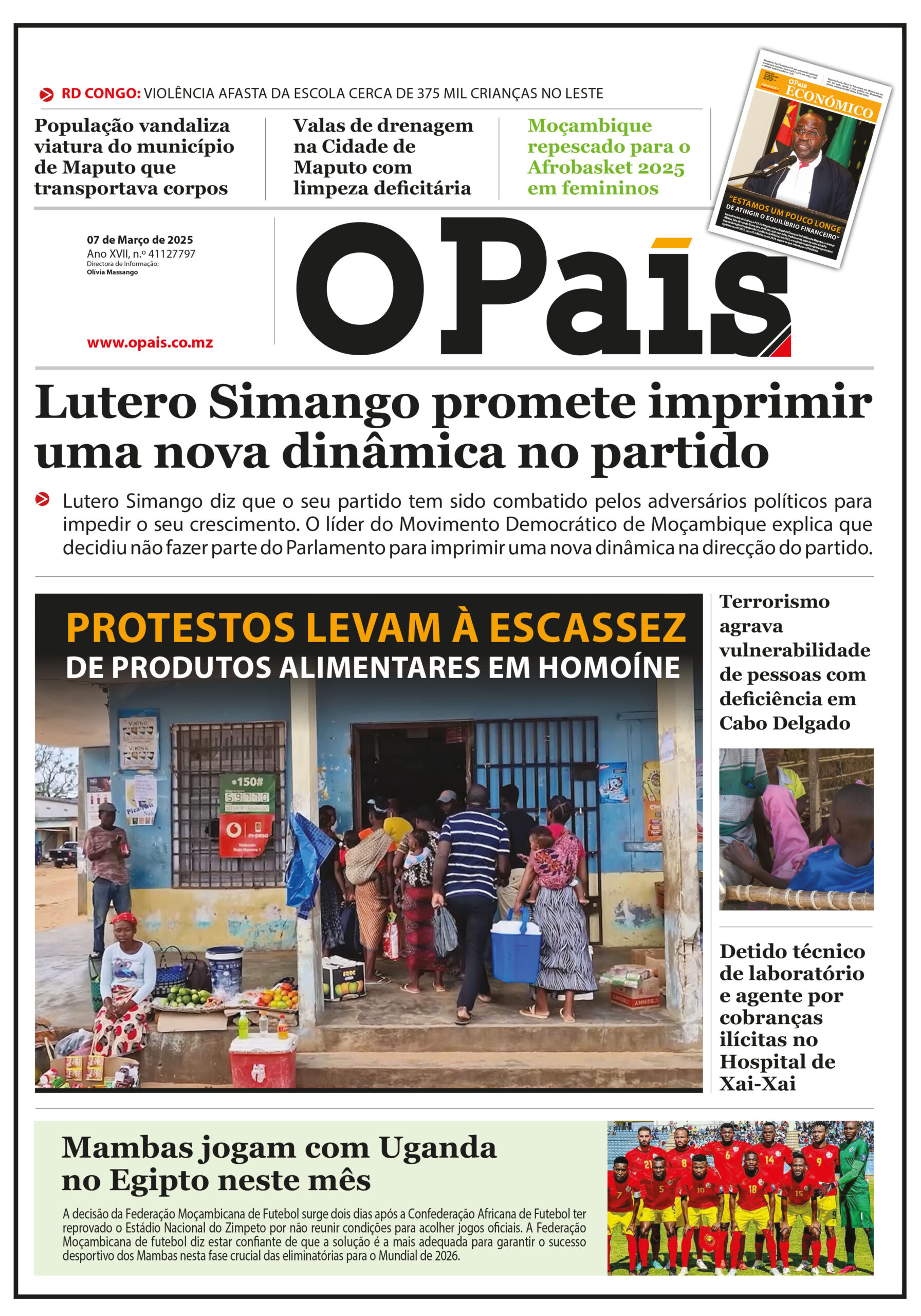 Preço do cimento Dugongo volta a subir em Maputo - O País - A verdade ...